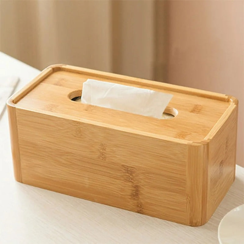 Bamboo Wooden Tissue Box – Bamagate.com