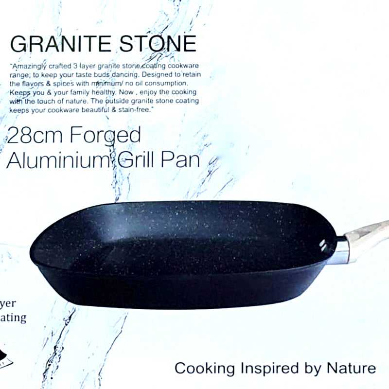 Non Stick Granite Stone Grill Pan l Bamagate.com