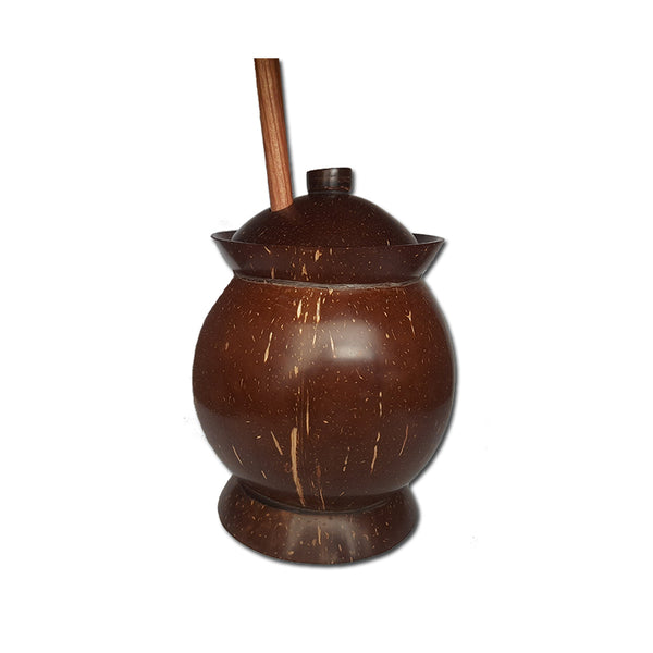 Coconut Shell Salt Container - Bamagate.com