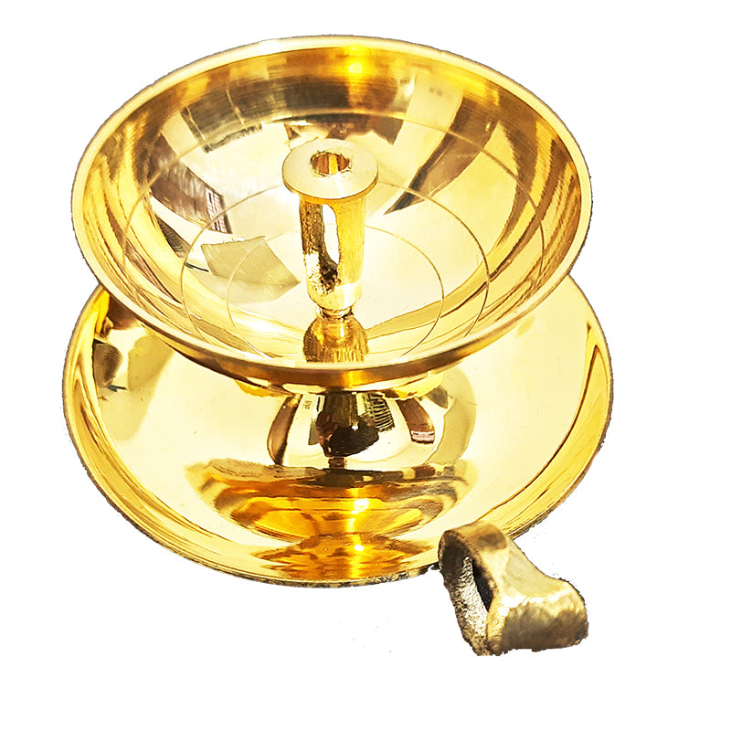 Nanda Deepa Piyali | Brass Pooja Plate | Bamagate.com