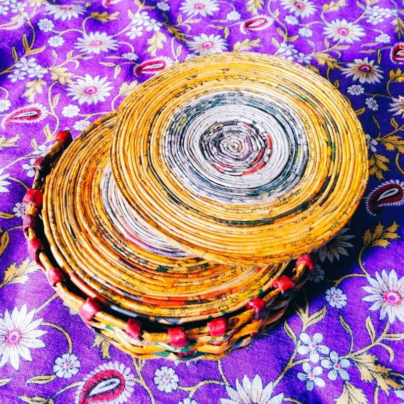 Recycle Paper Table Coaster Placemat - Bamagate.com